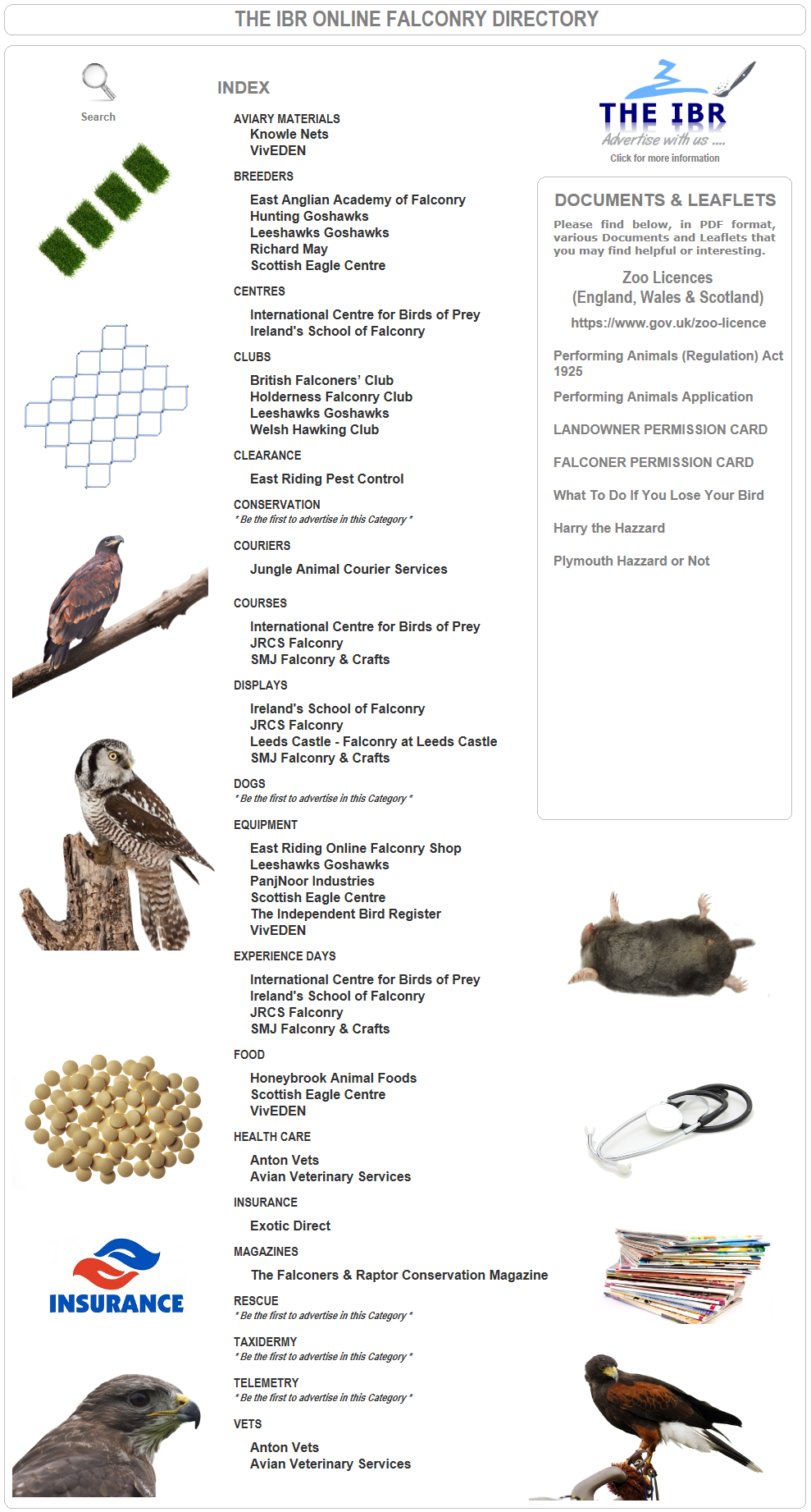 International Centre for Birds of Prey The International Centre for ...